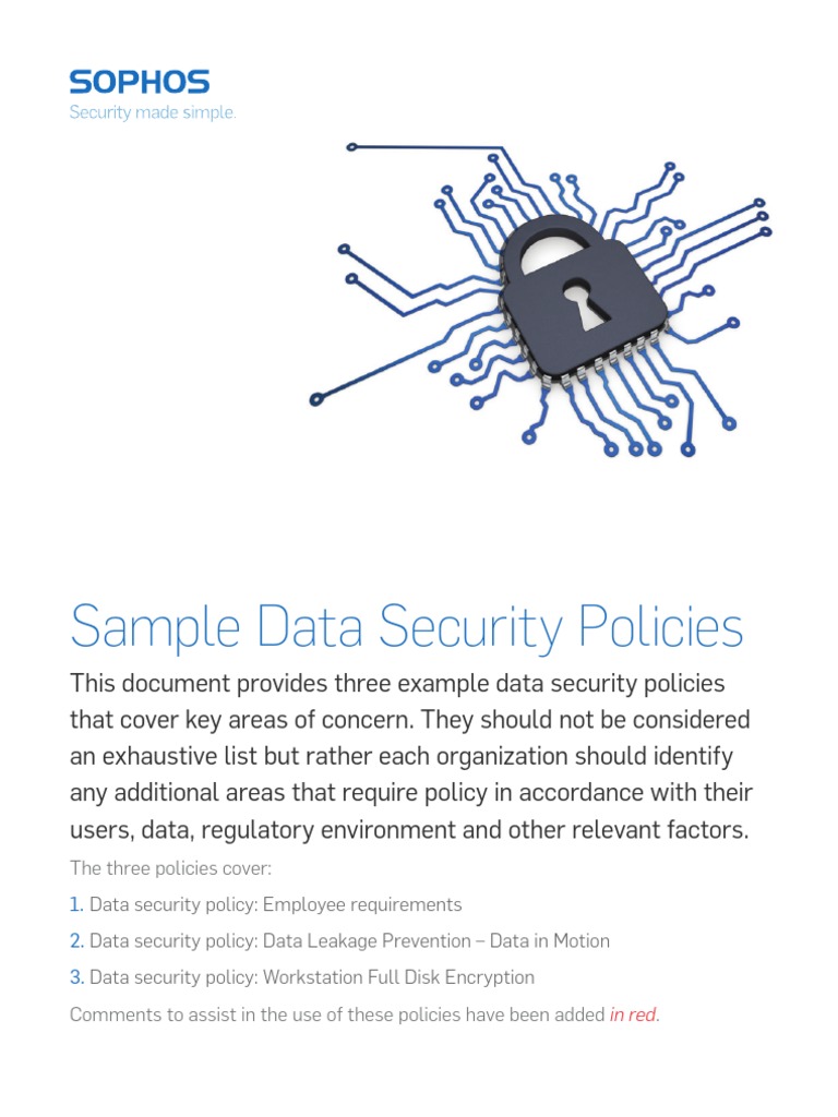 Sophos Example Data Security Policies Na | PDF | Information Security ...