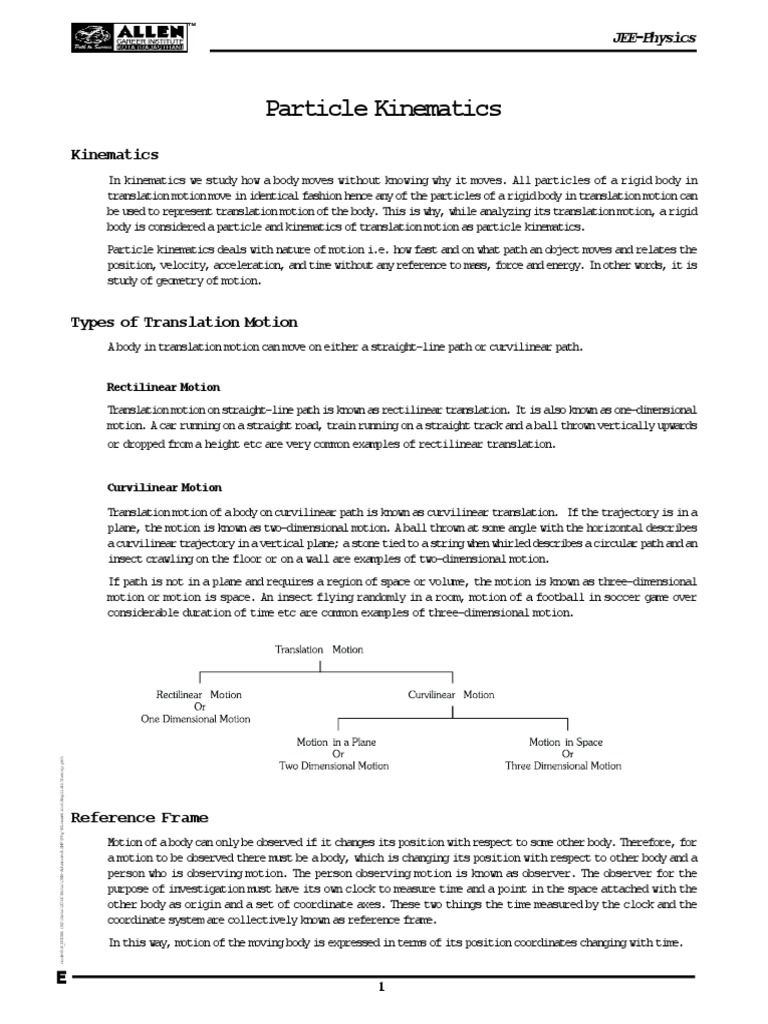 Kinematics | PDF | Kinematics | Acceleration