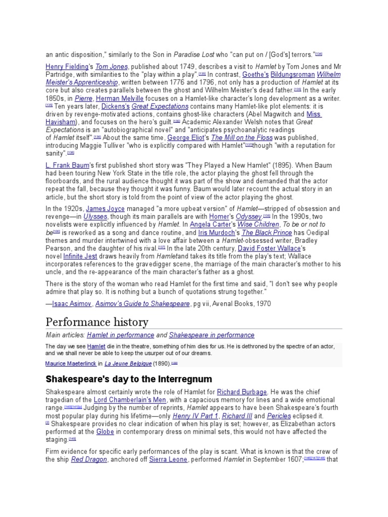 An Antic Disposition | PDF | Hamlet | Theatre