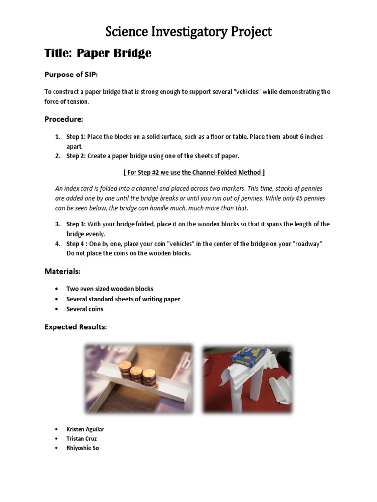 Science Investigatory Project | PDF | Paper | Teaspoon