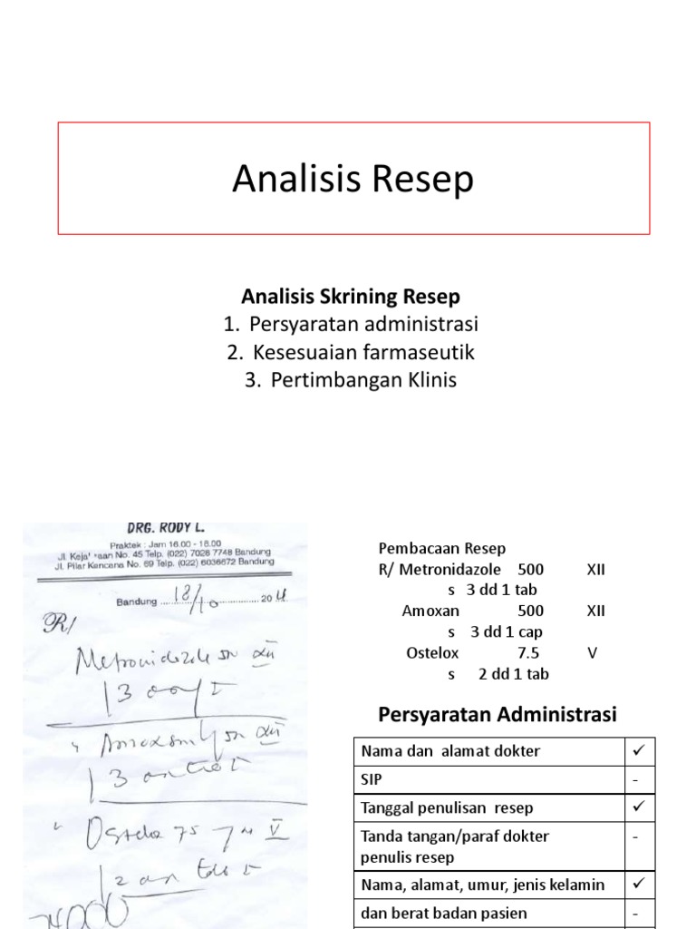 Analisisresep 171015230204 | PDF