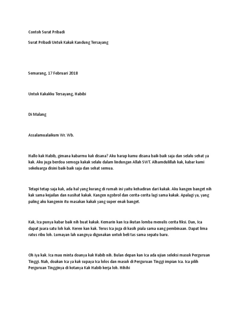Contoh Surat PR-WPS Office | PDF