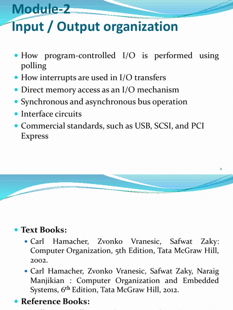 15cs34 Module 2 Pdf Input Output Central Processing Unit