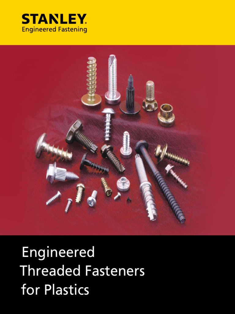 Threaded Fasteners For Plastics | PDF | Screw | Creep (Deformation)