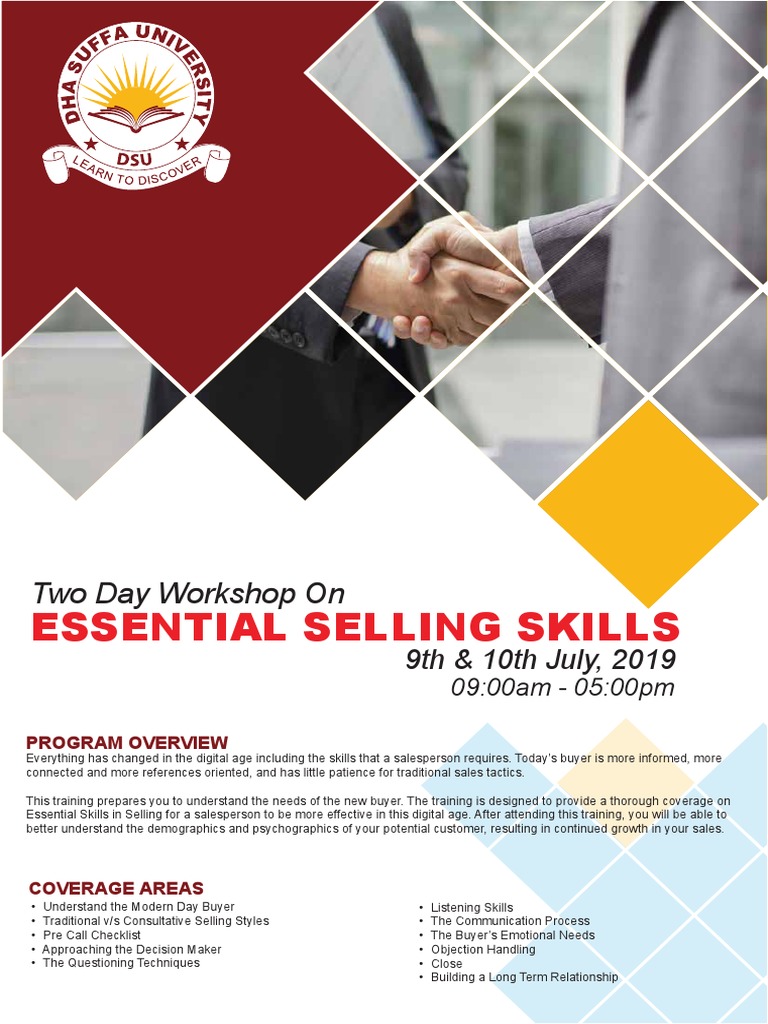 Essential Selling Skills | PDF | Sales | Economies