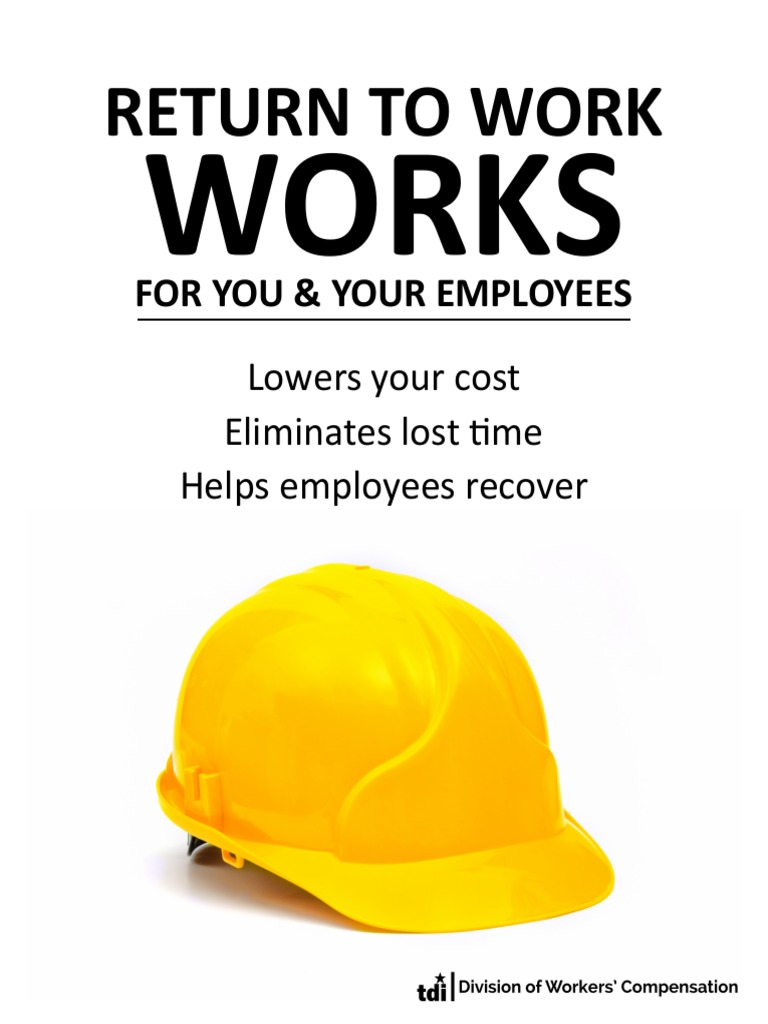 A Guide to Developing an Effective Return-to-Work Program | PDF ...