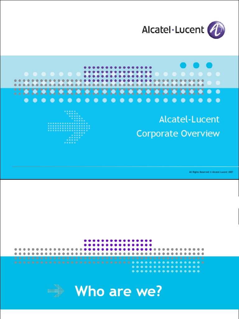 Alcatel Lucent Overview | PDF | Computer Network | Iptv