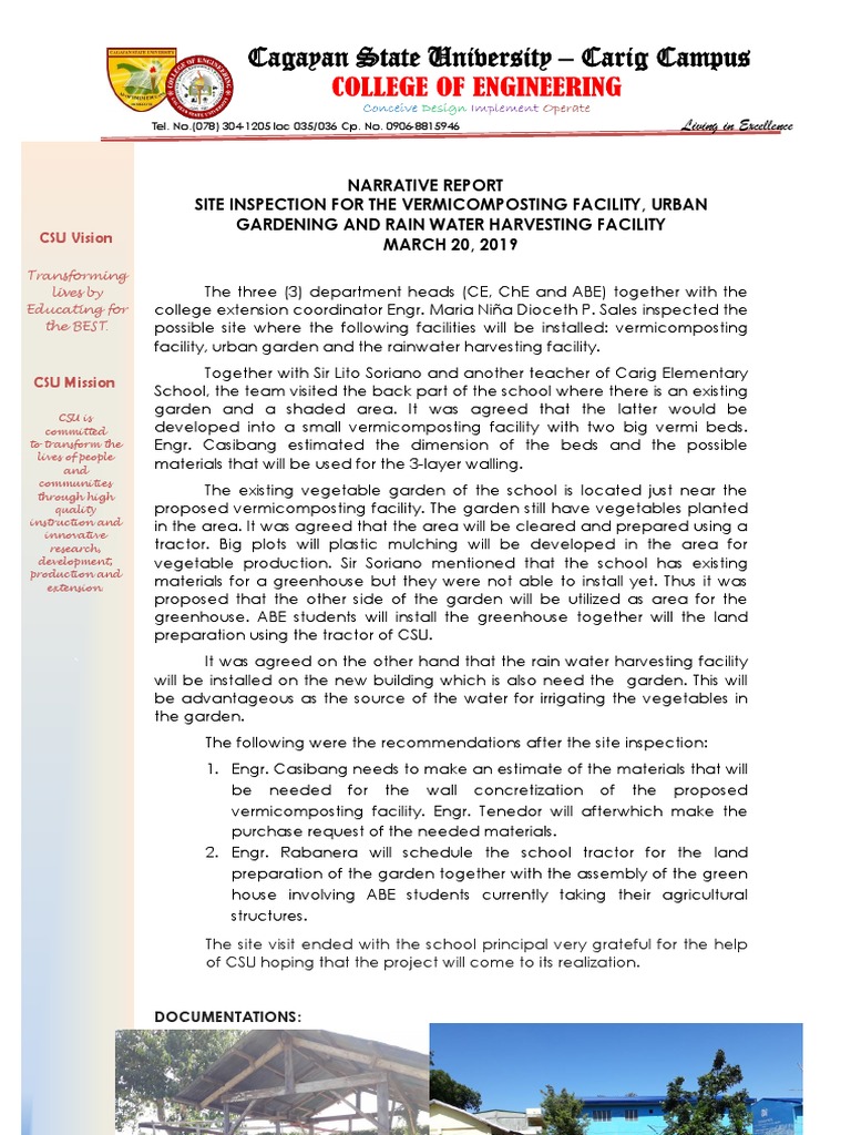 Sample Narrative Report | PDF | Land Management | Environmental Design