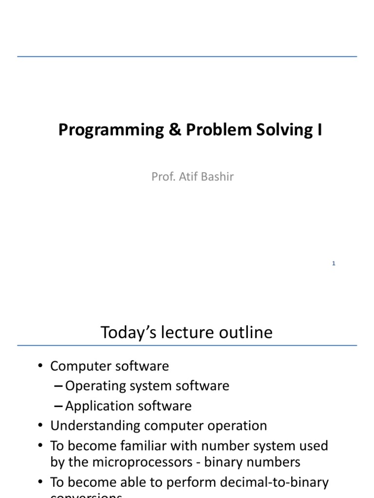 Introduction to Computer Software Basics | PDF | Boolean Algebra ...