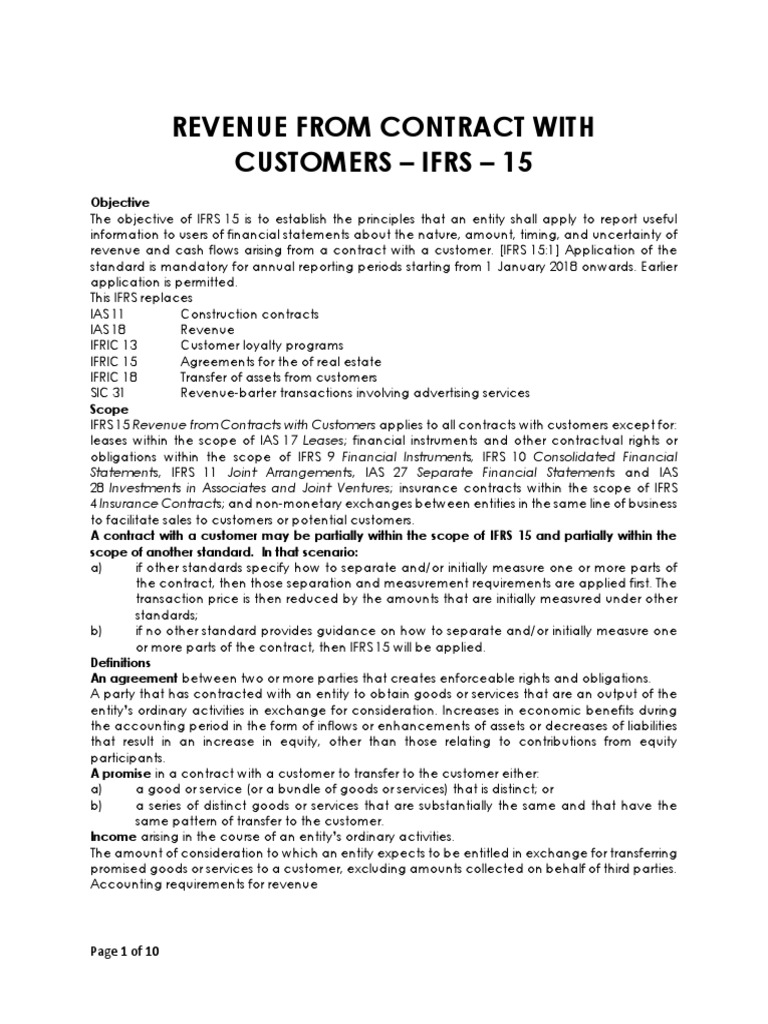 Ifrs 15 | PDF | International Financial Reporting Standards | Franchising