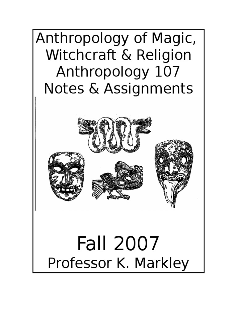 Anthropology of Magic & Religion | PDF | Anthropology | Natural Selection