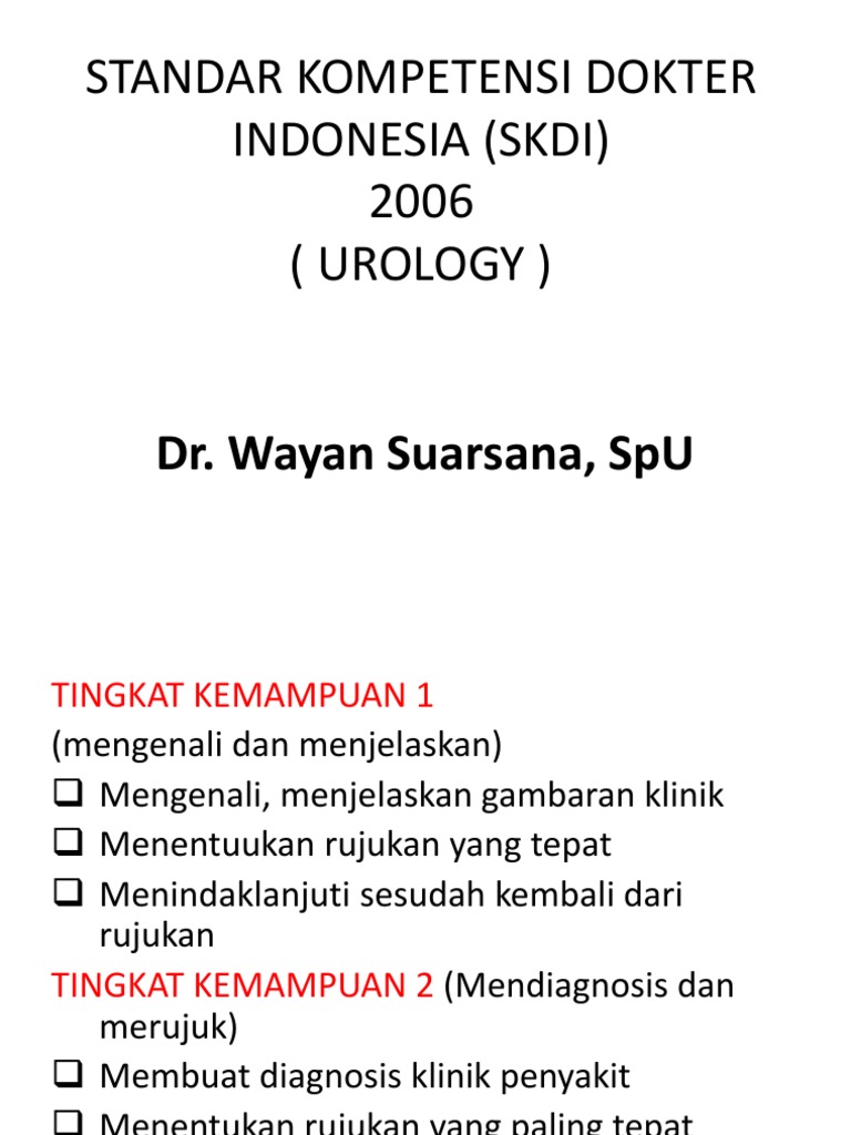 4 Standar Kompetensi Dokter Indonesia (Skdi) | PDF