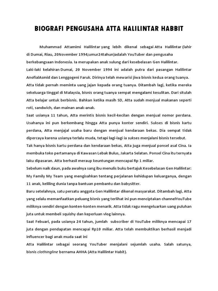 Atta Ahha | PDF | Ilmu Sosial