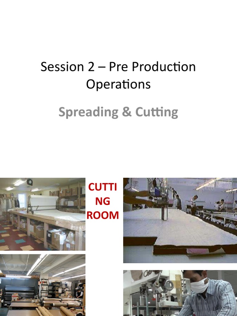 Session 2 Pre Production Operations | PDF | Knife | Blade