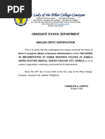 Certification From The Grammarian | PDF | Career & Growth