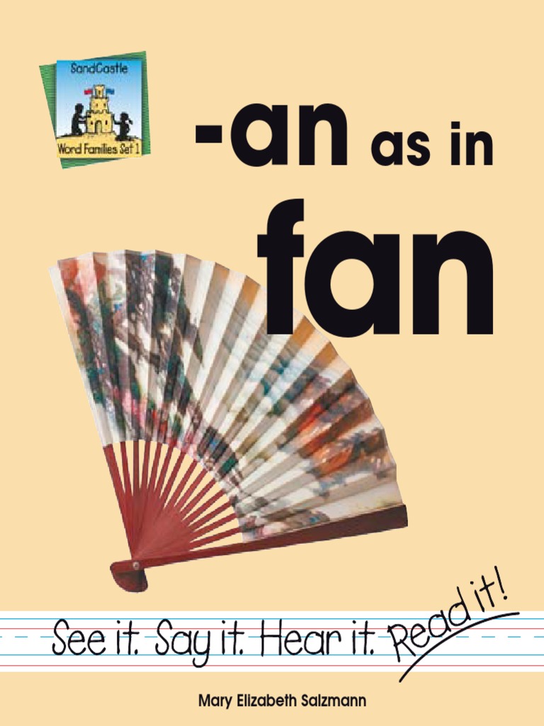 01 An As in Fan Word Families Set 1 PDF | PDF | Phonics | Books