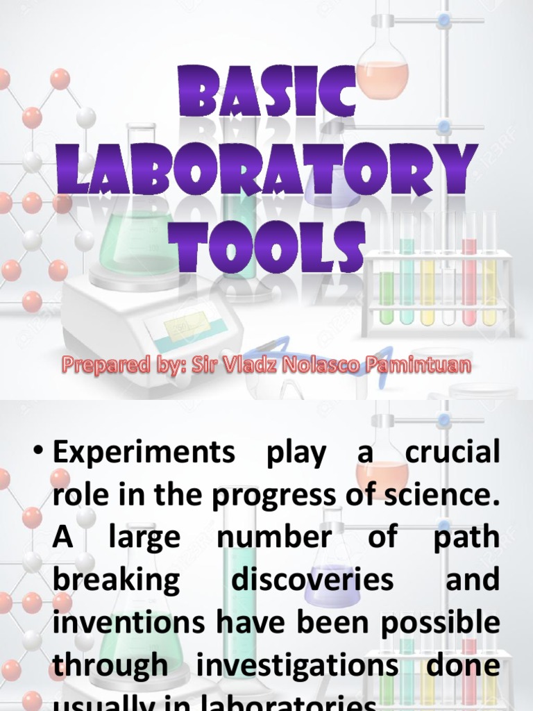 SSC Basic Laboratory Tools PDF | Download Free PDF | Laboratory ...