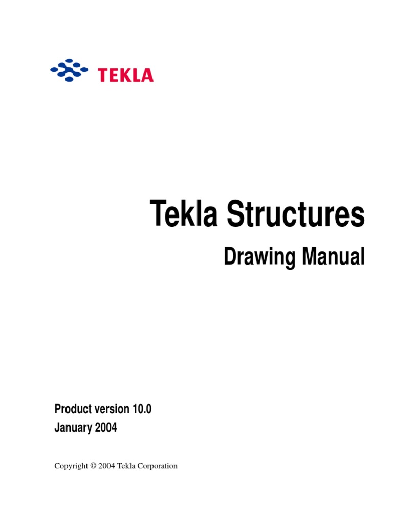 Tekla Structures: Drawing Manual | PDF | Menu (Computing) | Icon (Computing)