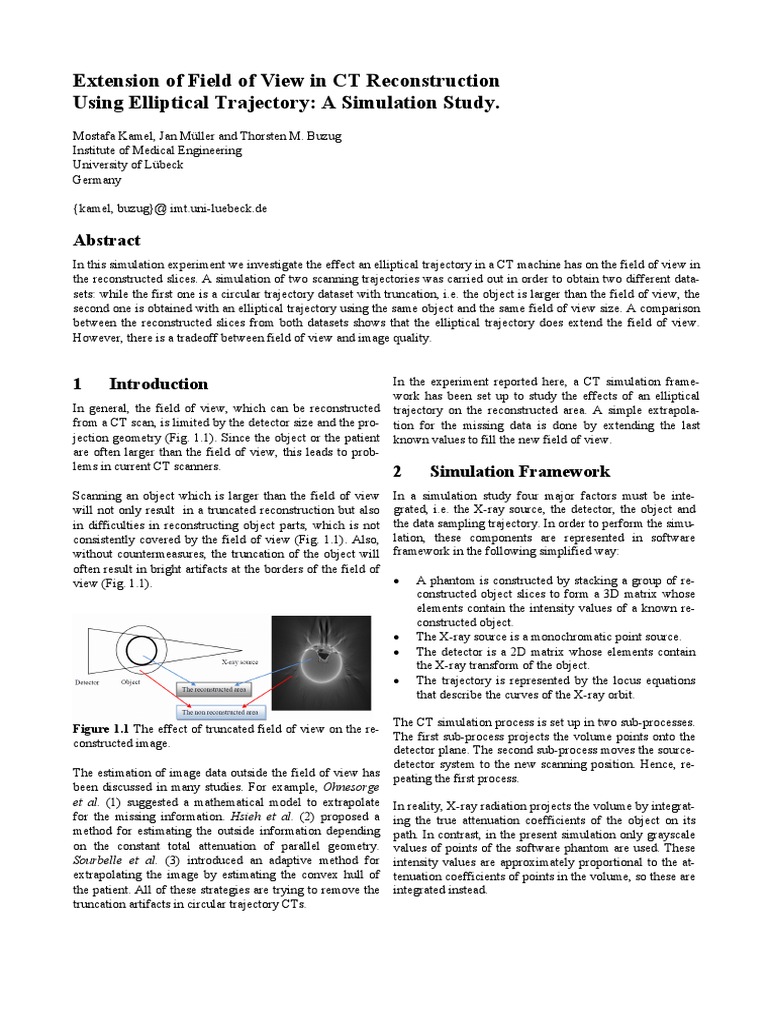 Elliptical Trajectory | PDF | Ct Scan | Scientific Method