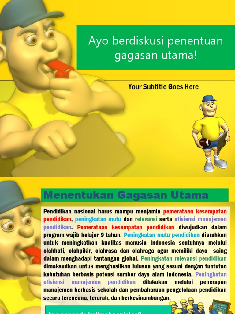 Menentukan Gagasan Utama dalam Teks | PDF