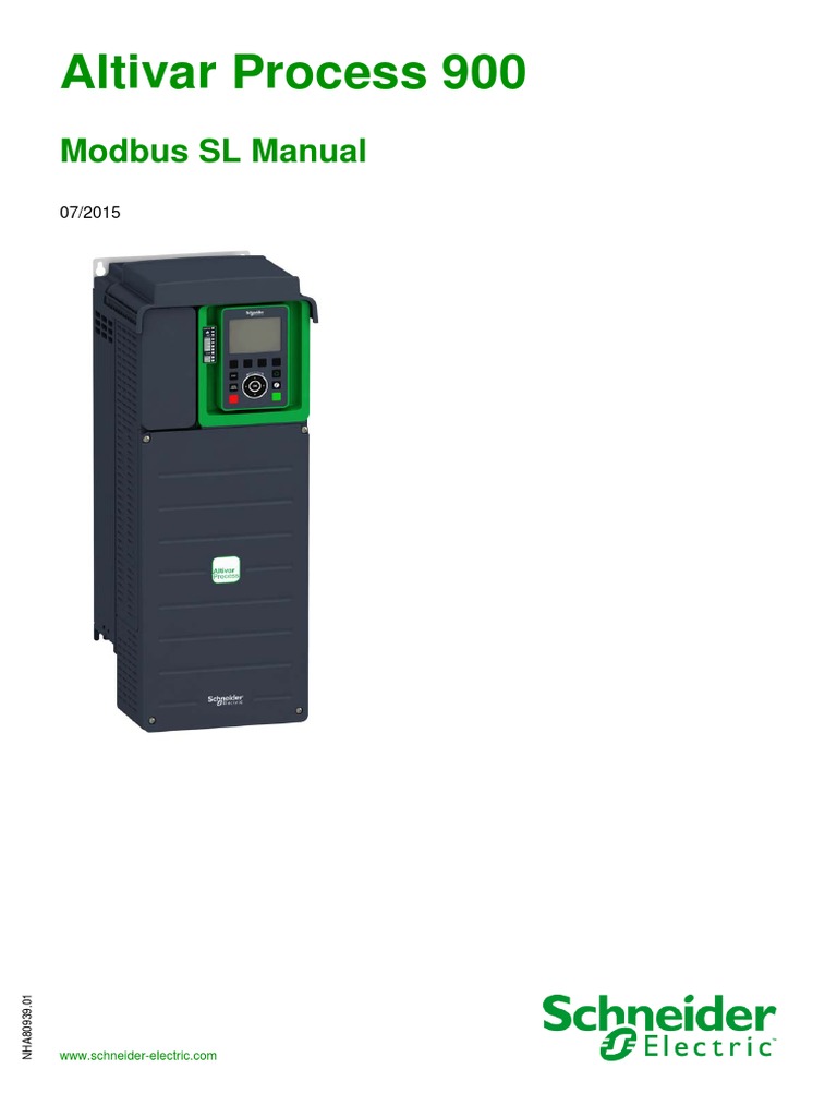 ATV900 Modbus SL Manual EN NHA80939 01 PDF | PDF | Direct Current | Voltage