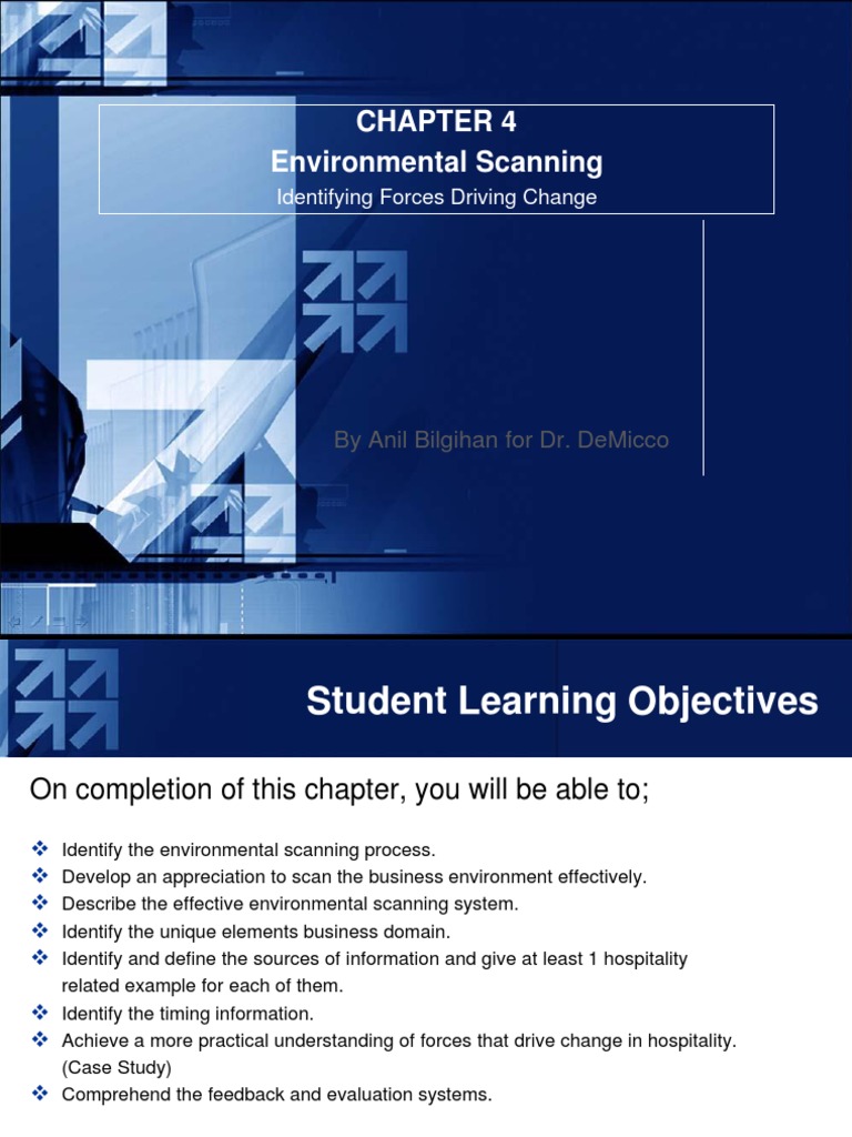 Environmental Scanning: Identifying Forces Driving Change | PDF ...