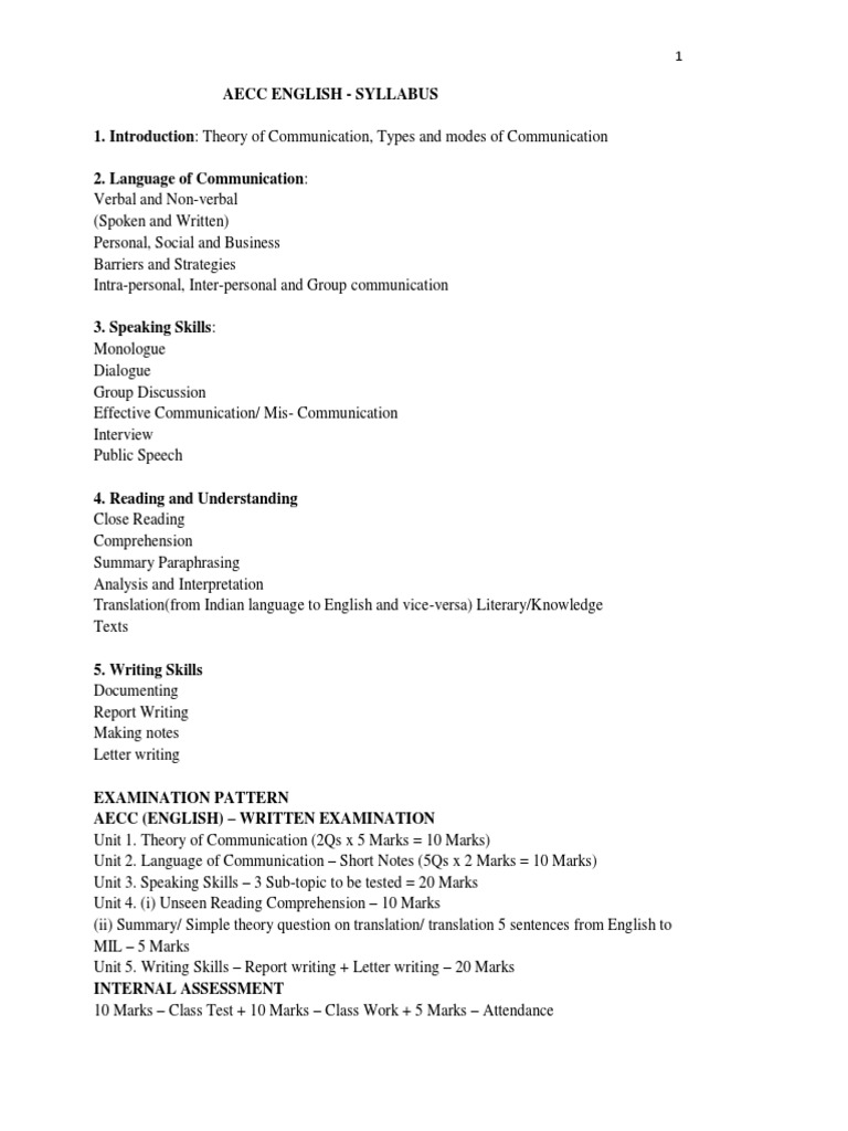 Aecc English Pdf Translations Communication