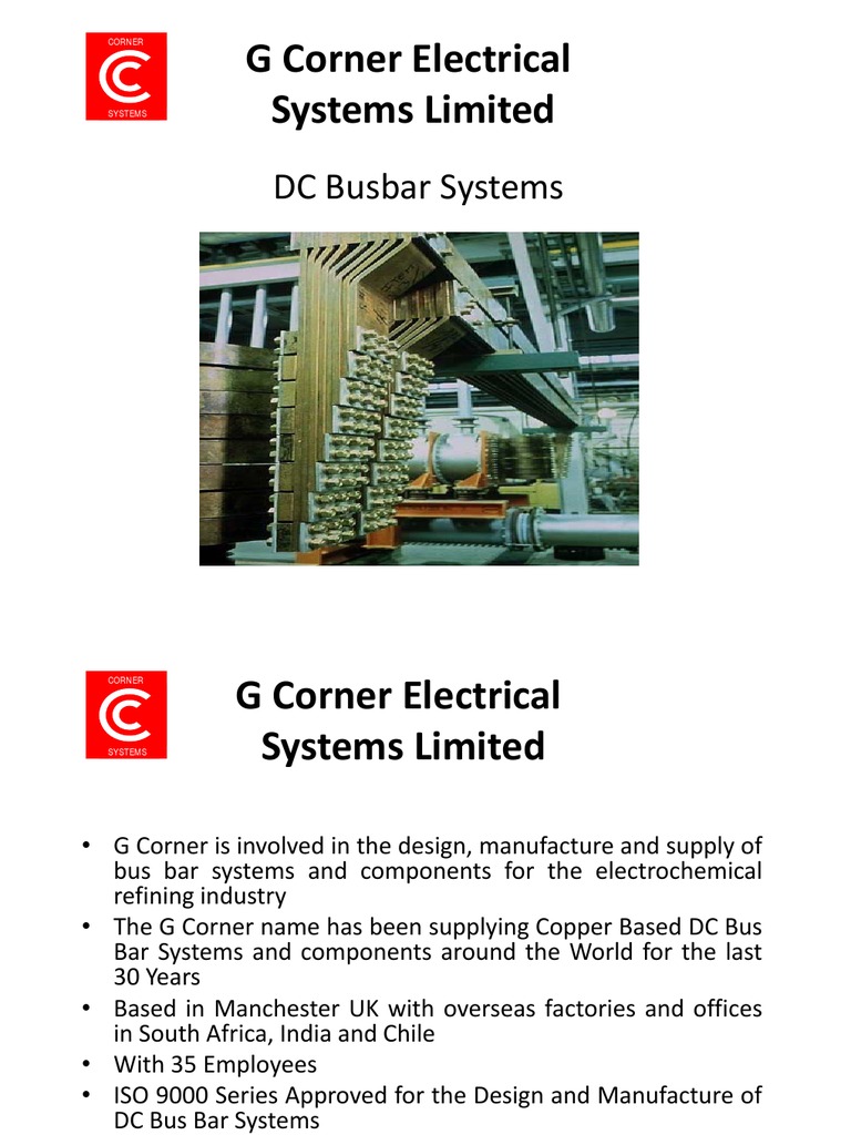 DC Busbars - Presentation | PDF | Direct Current | Chemical Substances