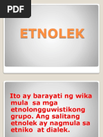 Idyolek | PDF