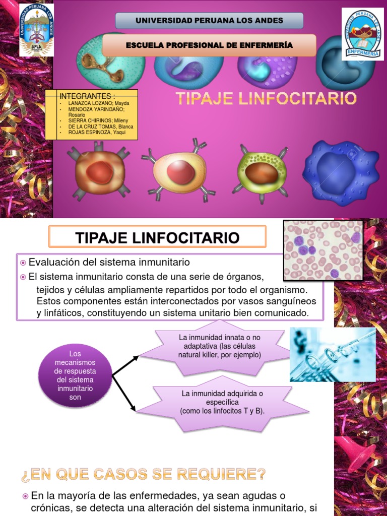 Tipaje Linfocitario | PDF | Sistema inmune | Linfocitos