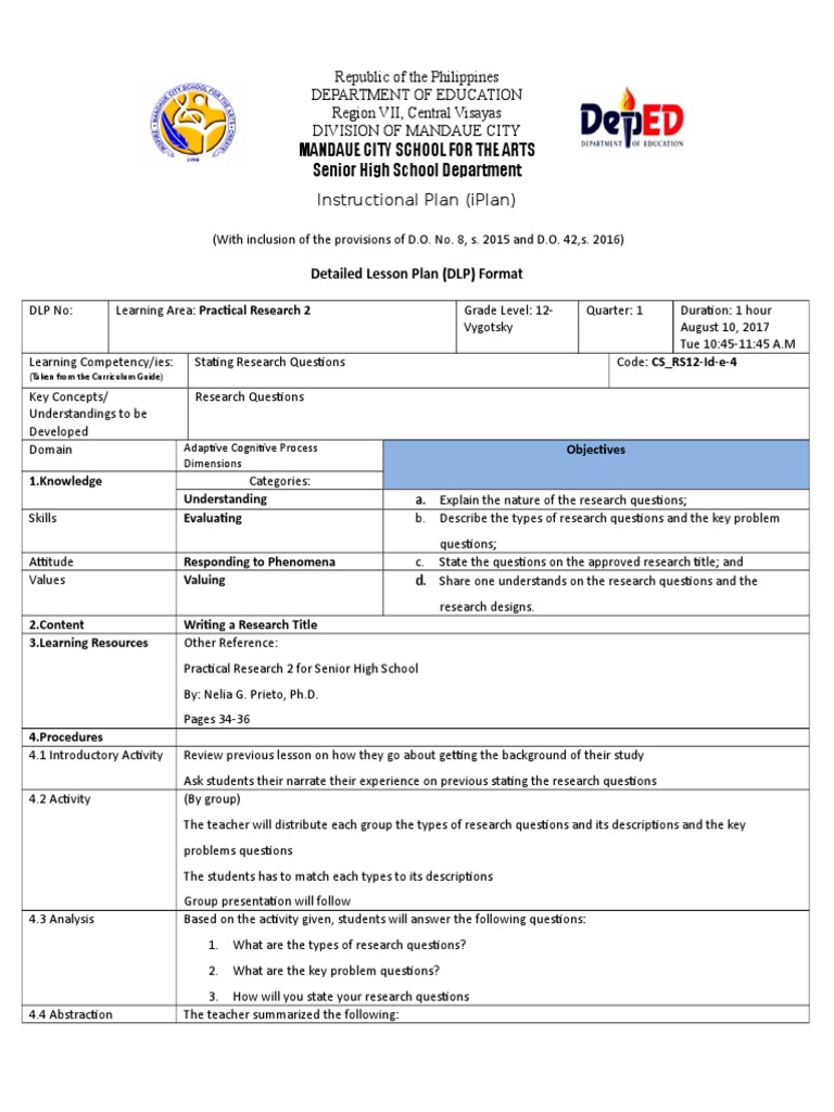 Pr2 DLP | Download Free PDF | Lesson Plan | Teaching