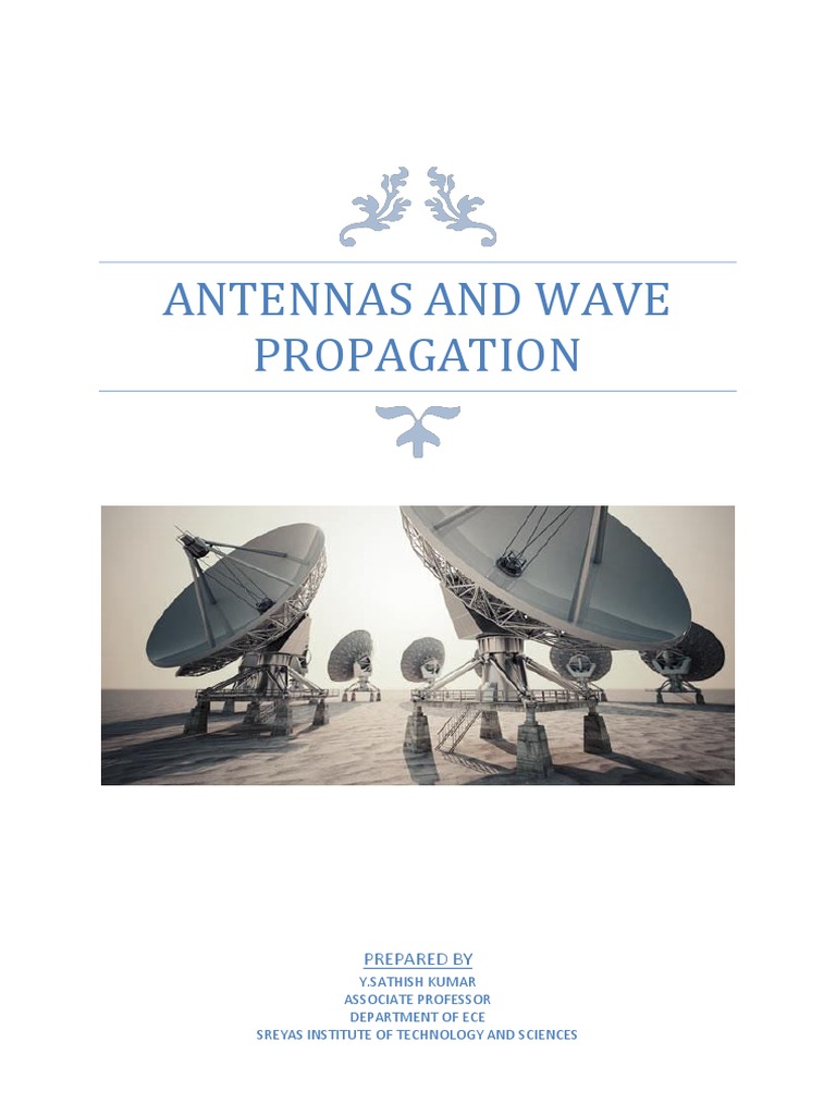 Awp Unit I To V Notes Pdf Antenna Radio Electromagnetic Radiation 