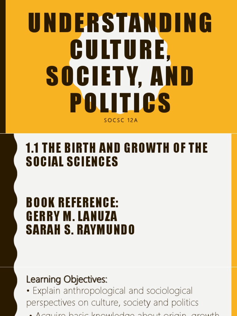 Exploring Culture, Society, and Politics | PDF | Sociology | Anthropology