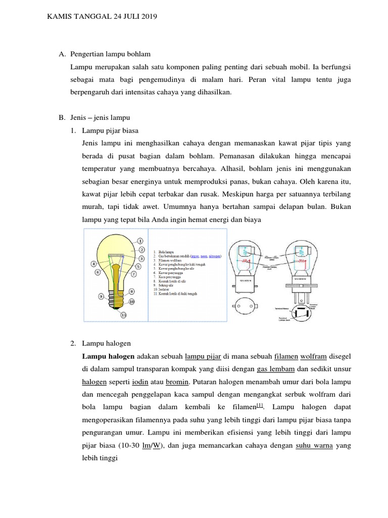 Materi Lampu | PDF