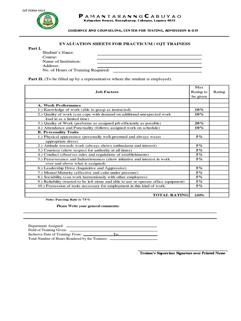 Ojt Kit | Download Free PDF | Employment | Business