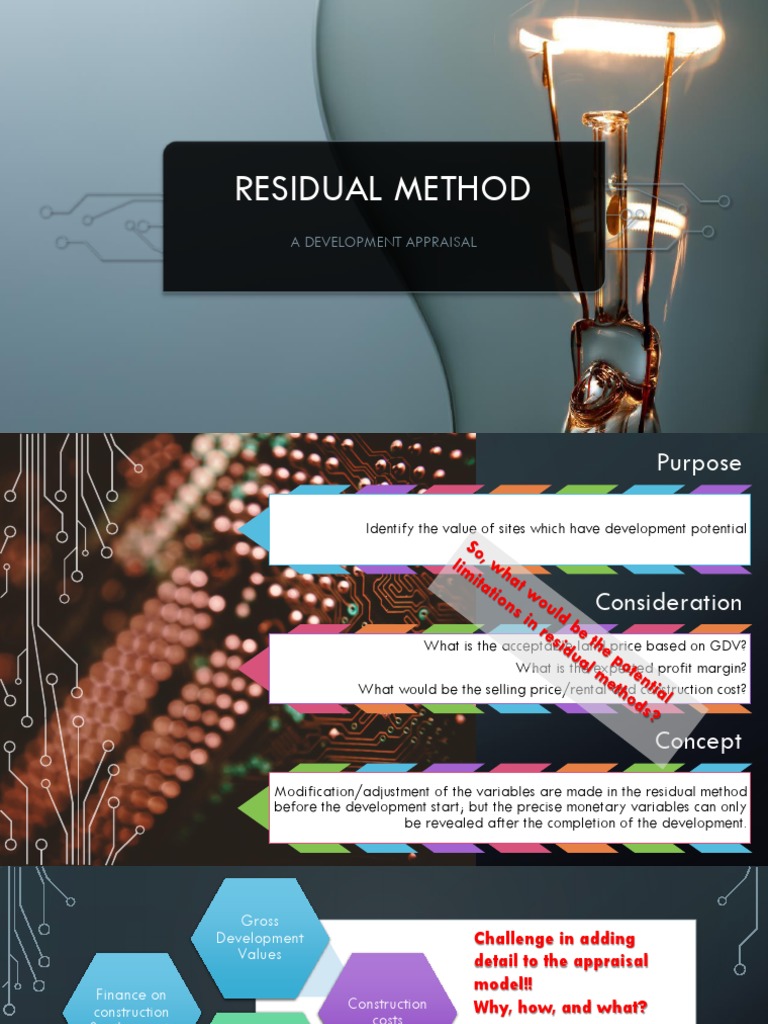 Residual Method: A Development Appraisal | PDF | Real Estate Appraisal ...