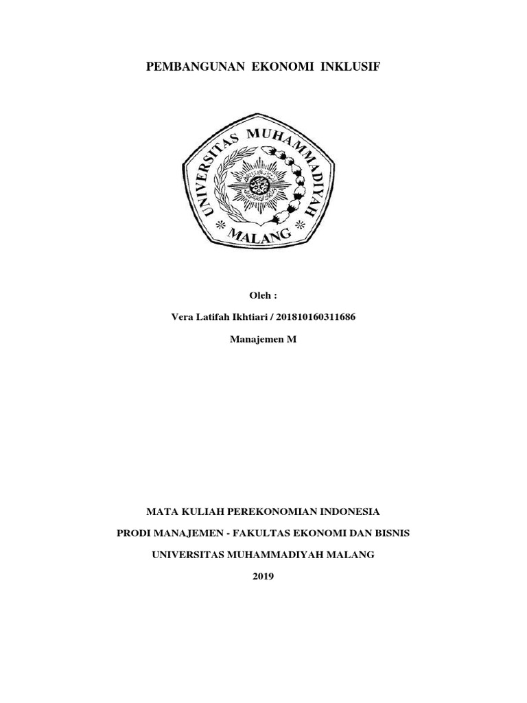 Pembangunan Ekonomi Inklusif | PDF | Ilmu Sosial