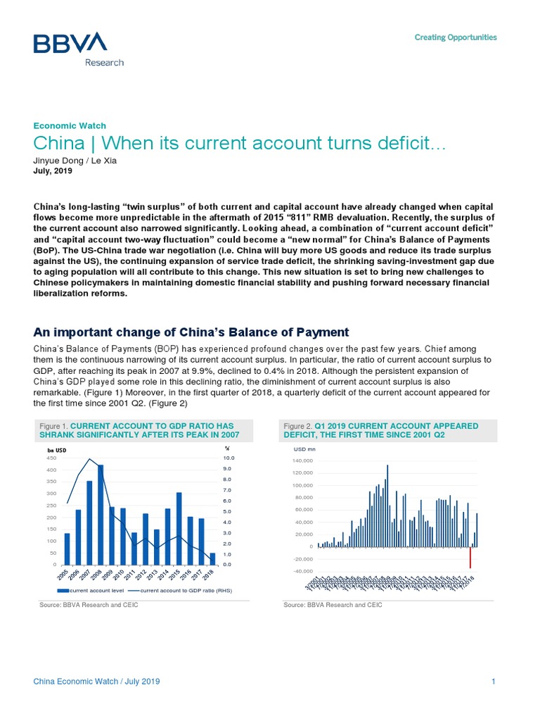 China Economic Watch | PDF | Current Account | Capital Account