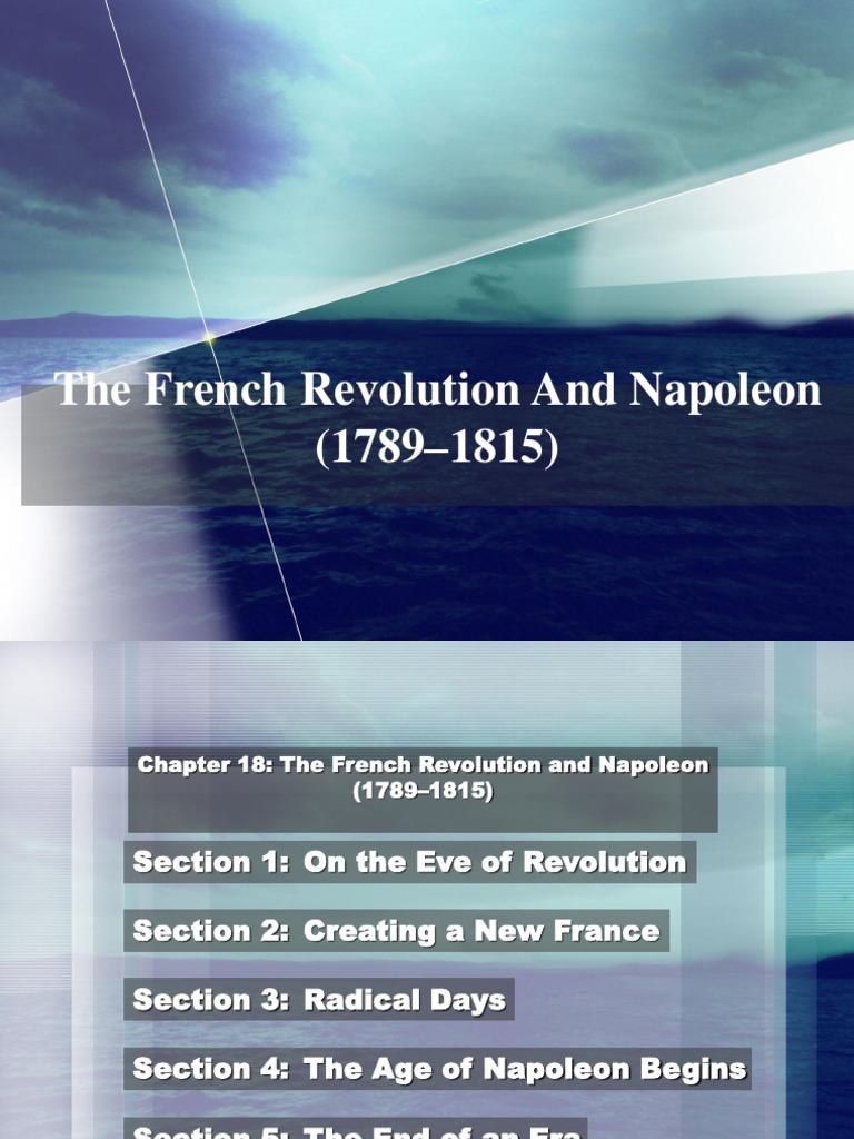 The French Revolution and Napoleon (1789-1815) | PDF | Napoleon ...