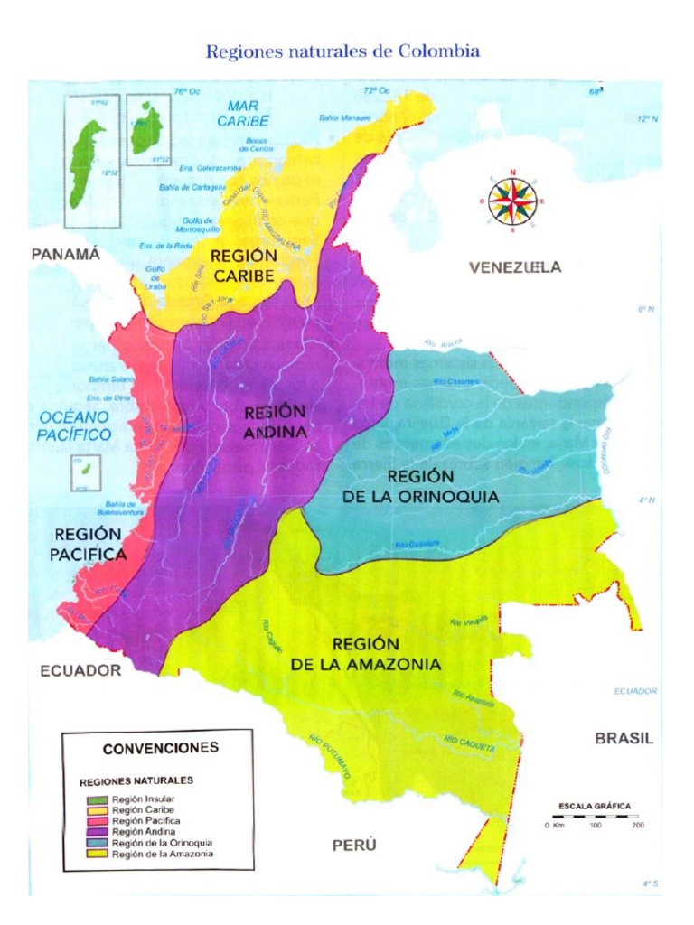 Mapa de Las Regiones de Colombia | PDF