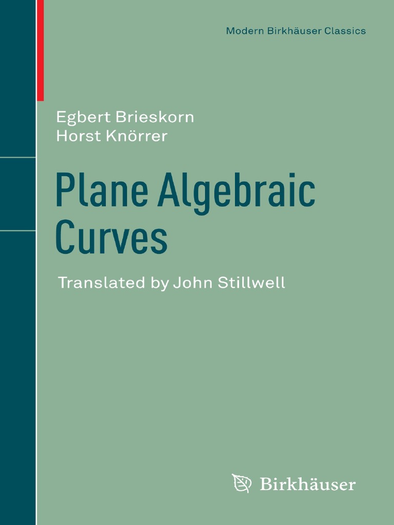 2012 Book PlaneAlgebraicCurves | PDF | Equations | Geometric Shapes