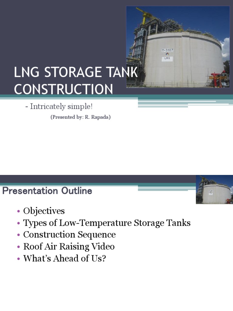 LNG Storage Tank Construction | PDF | Roof | Liquefied Petroleum Gas