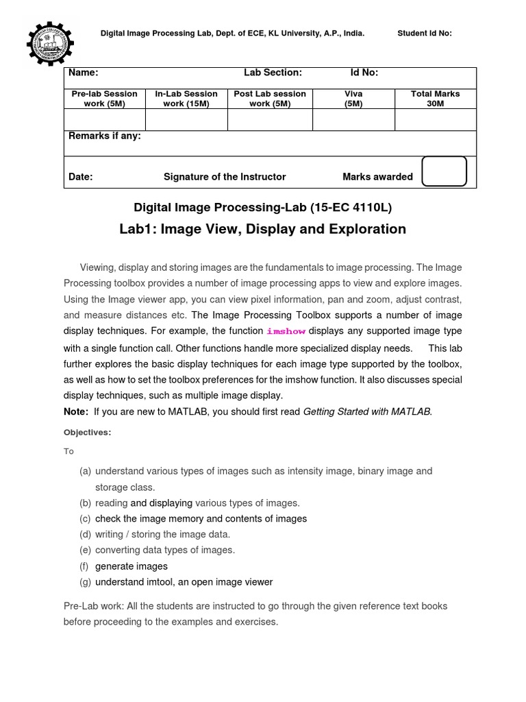 Dip Lab | PDF | Discrete Fourier Transform | Digital Image