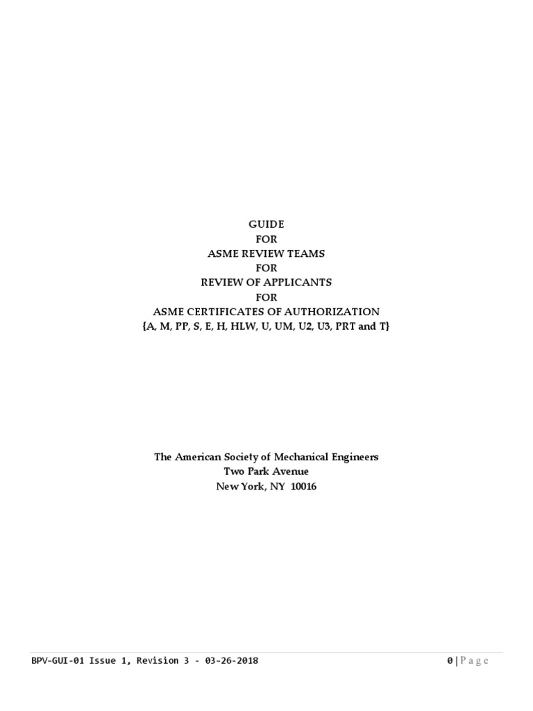 ASME Guide For Reviews | PDF | Specification (Technical Standard ...