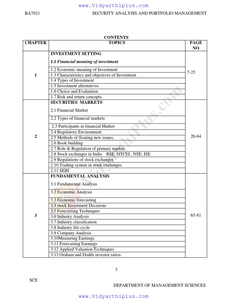 Sapm Full Unit Notes PDF | PDF | Bonds (Finance) | Stock Market