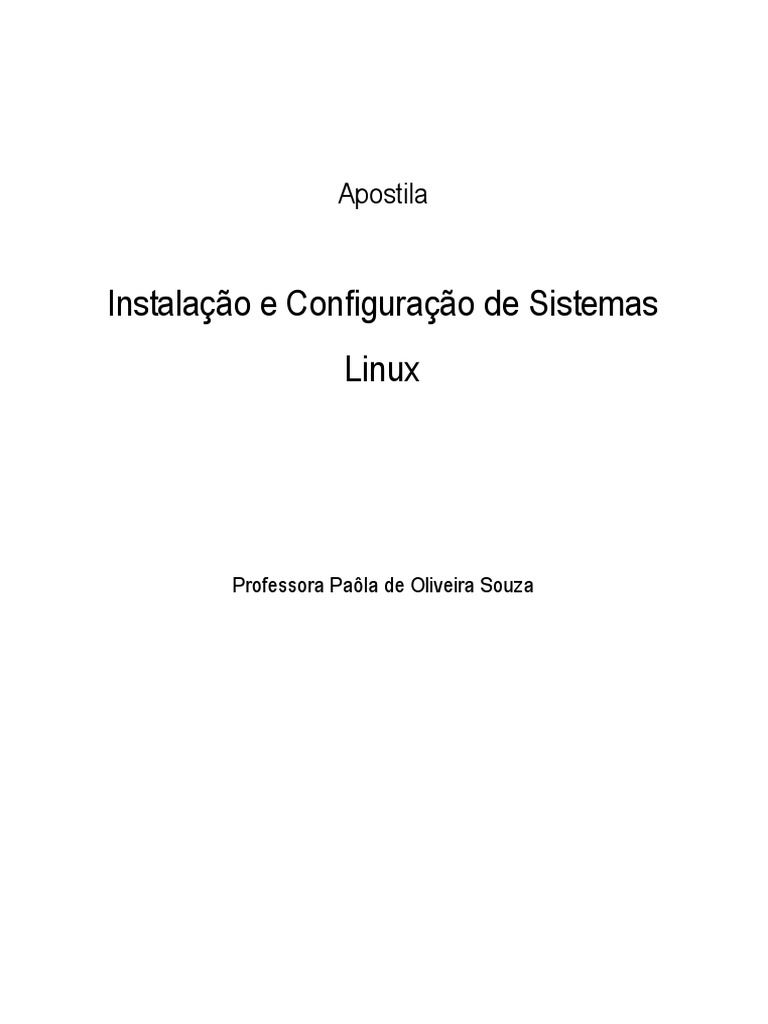 Apostila Linux para Iniciantes | PDF | Gnu | Software gratuito
