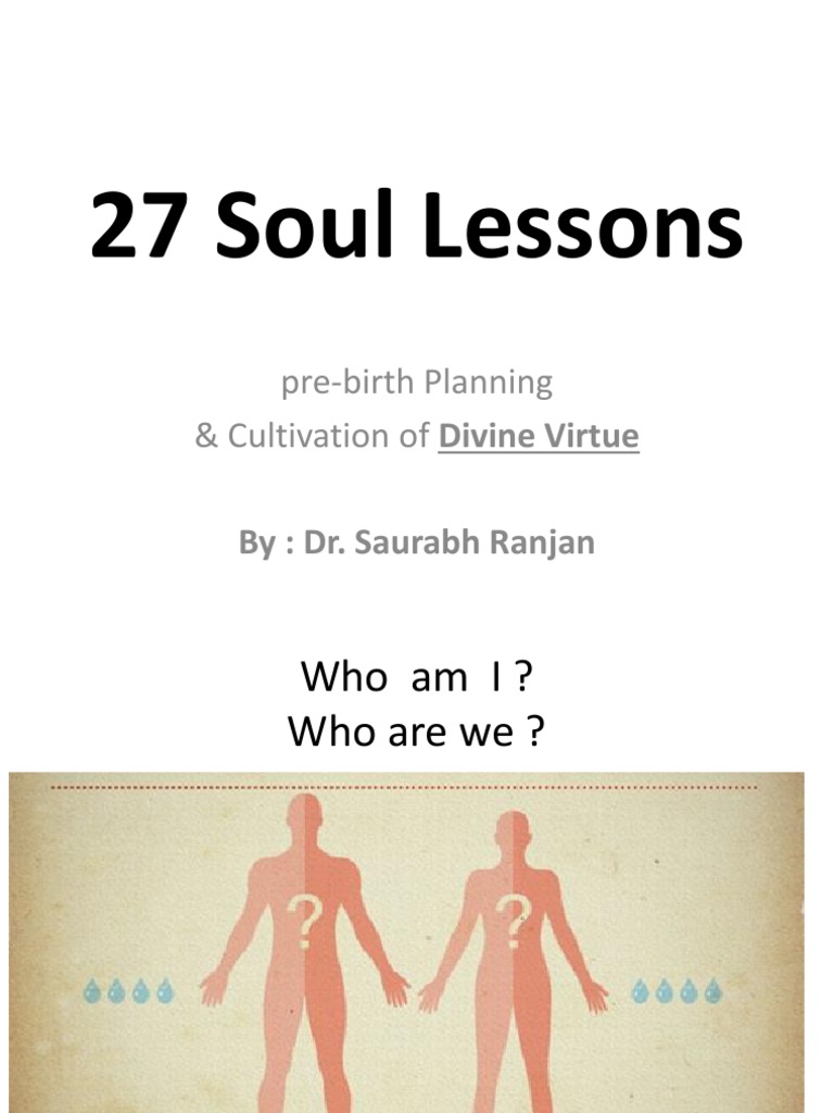 27 Soul Lessons - Divine Virtue - Life Review | PDF | Karma | Soul