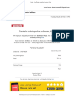 Domino's Pizza Order Receipt | PDF | Pizza