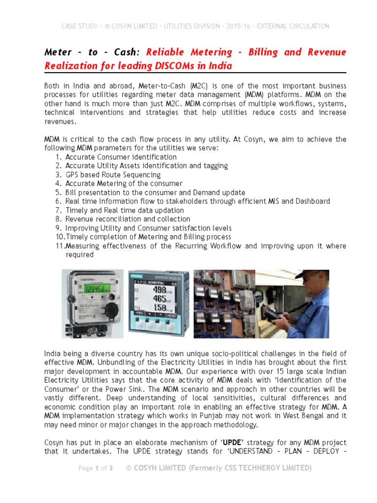 Meter To Cash | PDF | Utility | Human Resources