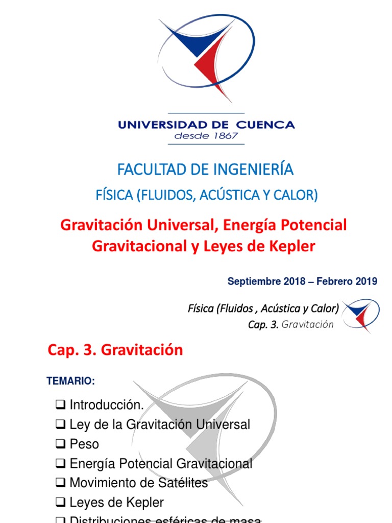 Cap3 - Gravitación | PDF | Ley de Newton de la gravitación universal | Gravedad